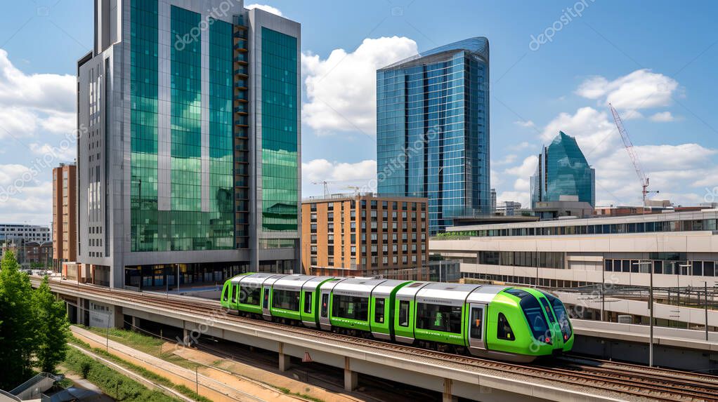Un símbolo del futuro sostenible del transporte en las zonas urbanas ...