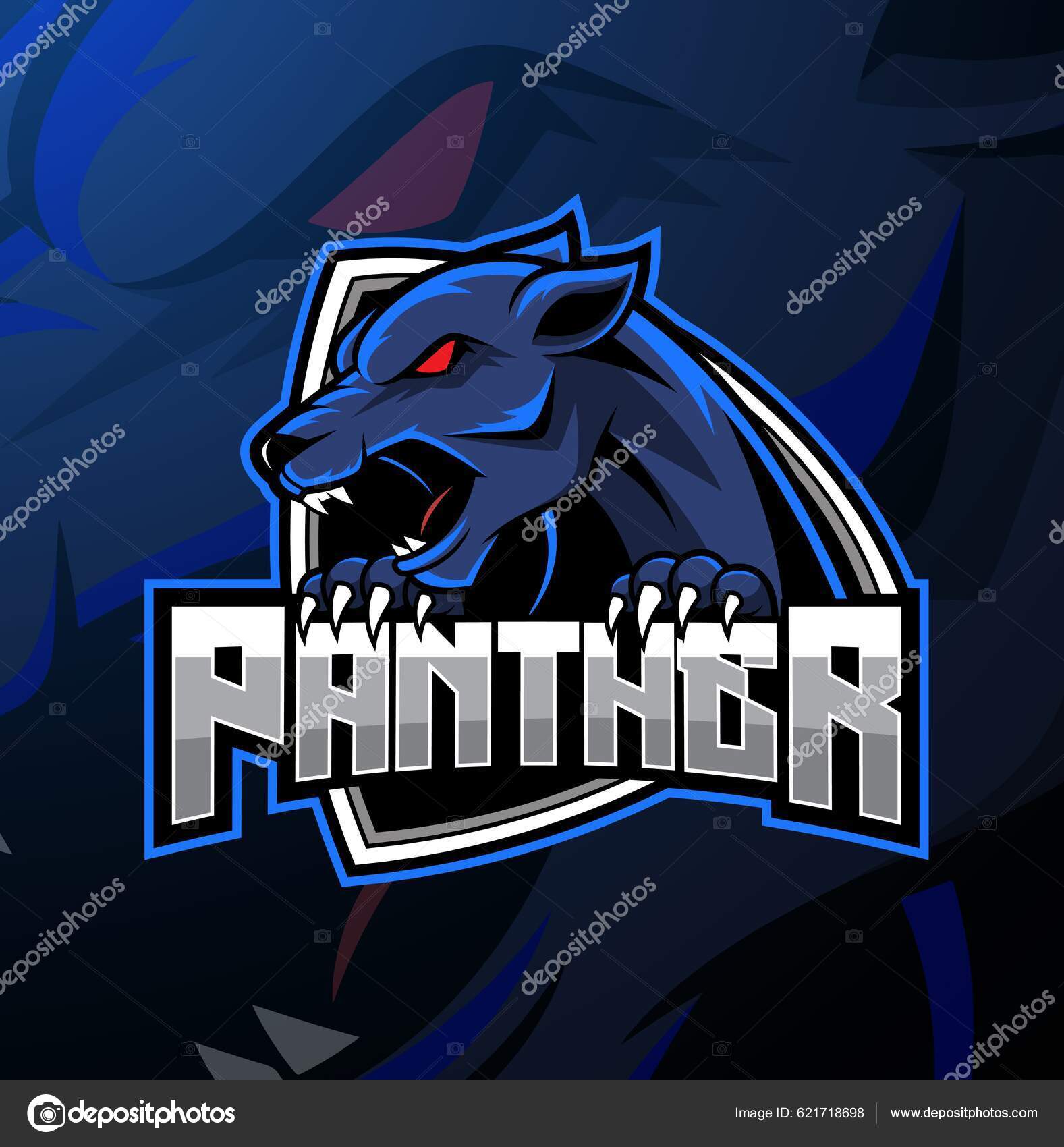 Angry Panther Mascot Logo Design Stock Illustration by ©visink #621718698