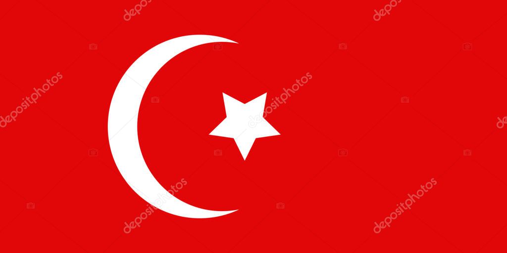 Turquía bandera fondo vector ilustración. Bandera nacional. Bandera ...