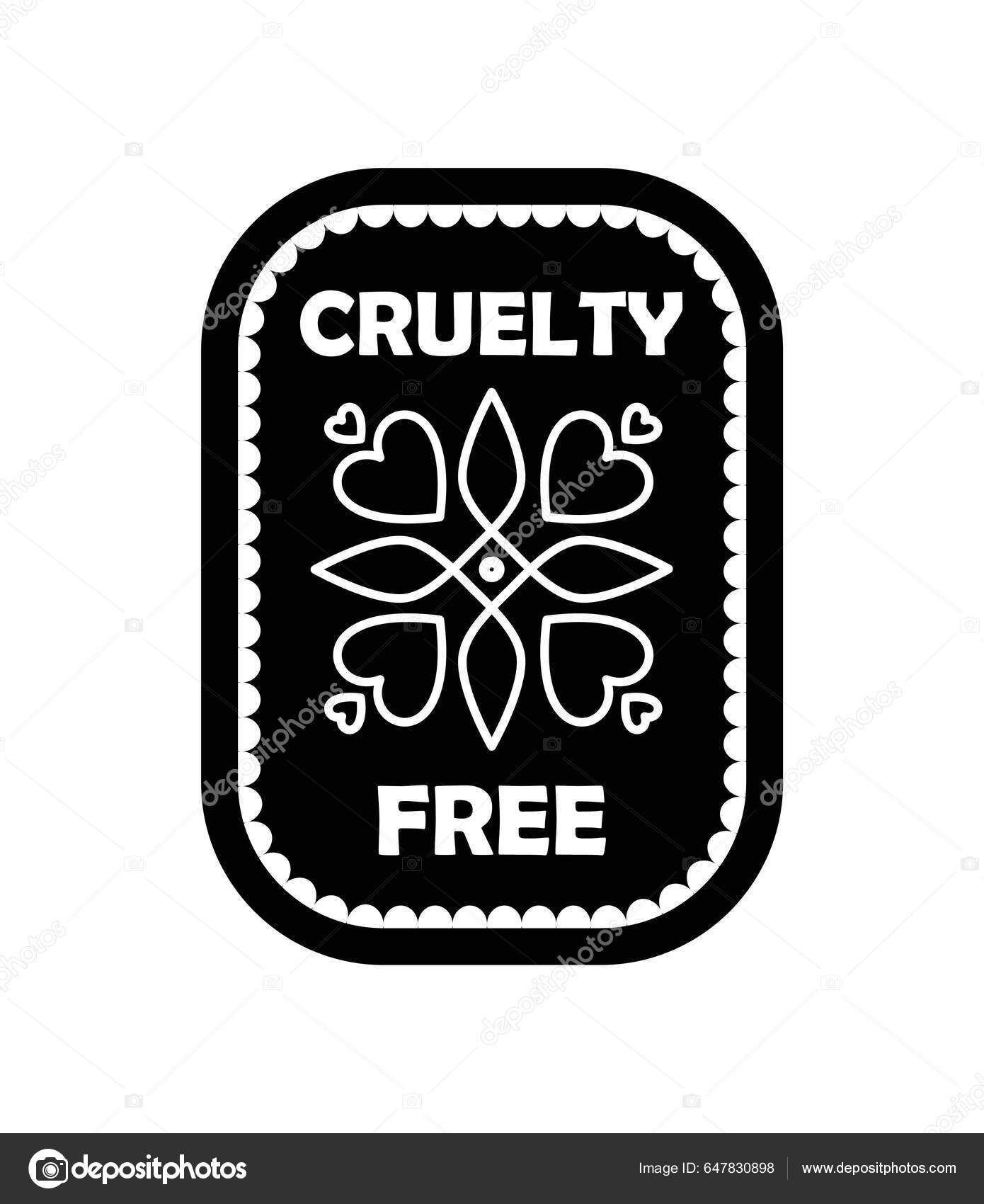 Cruelty Free Label Graphic Element Printing Fabric Emblem Mock Layout ...