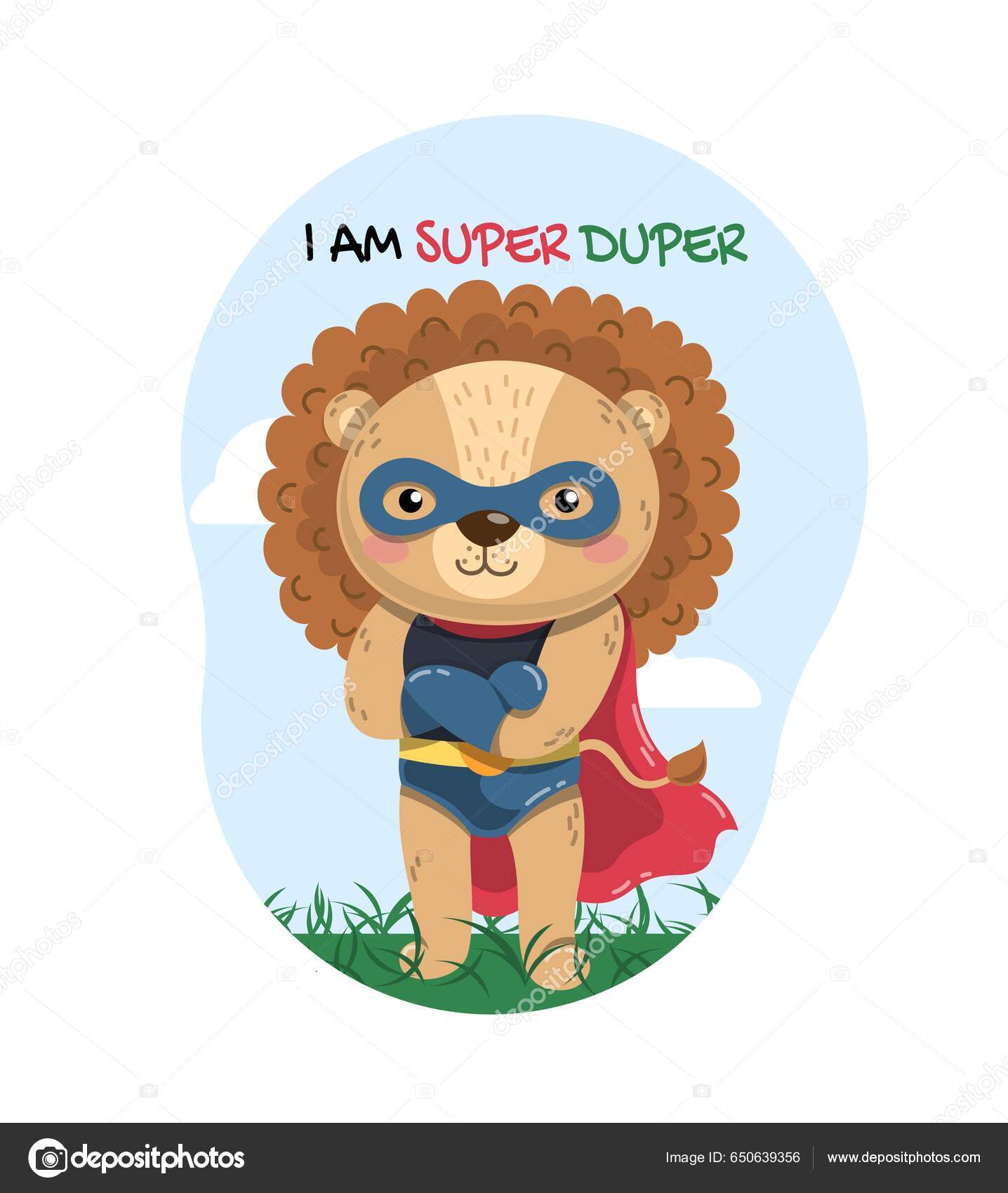 Lion Superhero Concept Predator Mammal King Beast Tropical Exotic ...