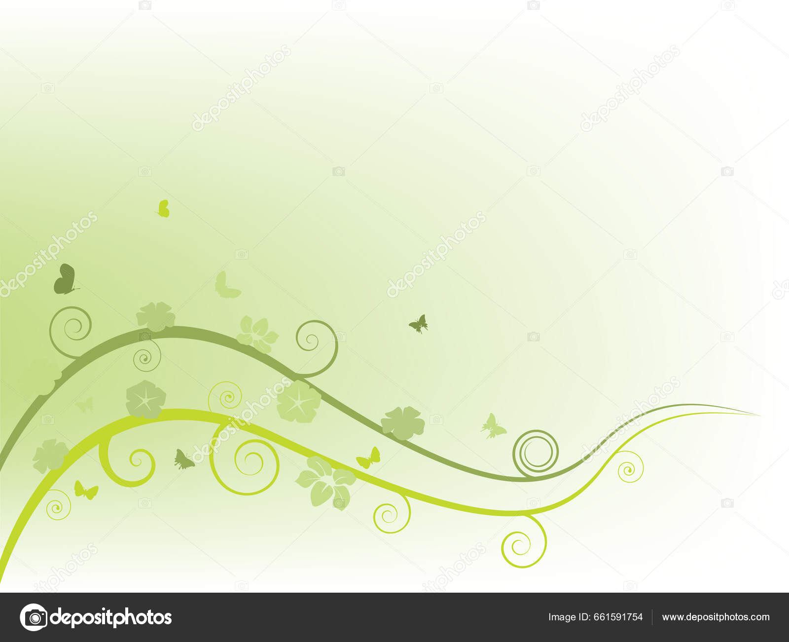 Floral Background More Backgrounds Portfolio Stock Vector by ...