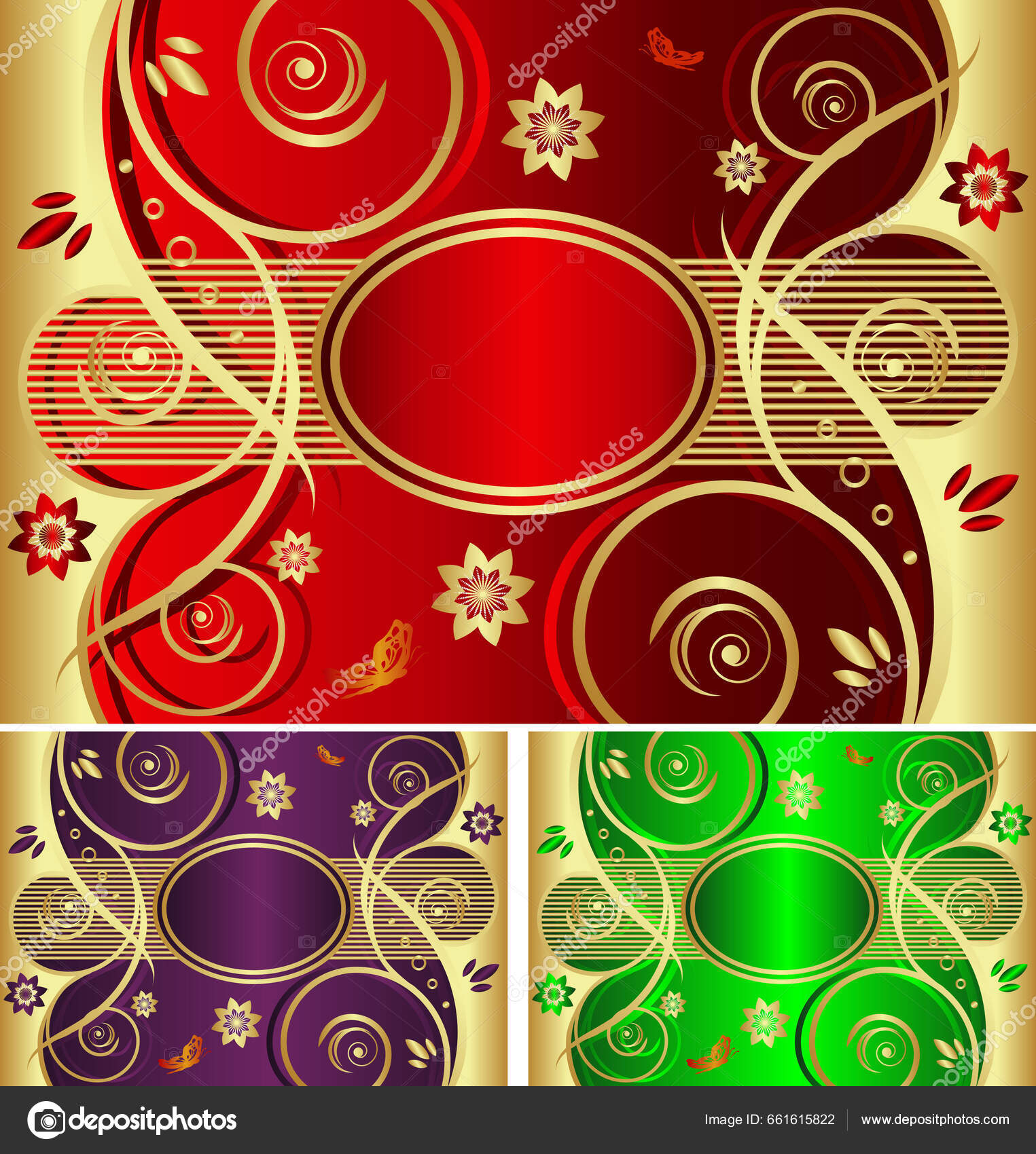 Imagen Dorada Fondo Vectorial Ilustración Color Vector de stock por ...