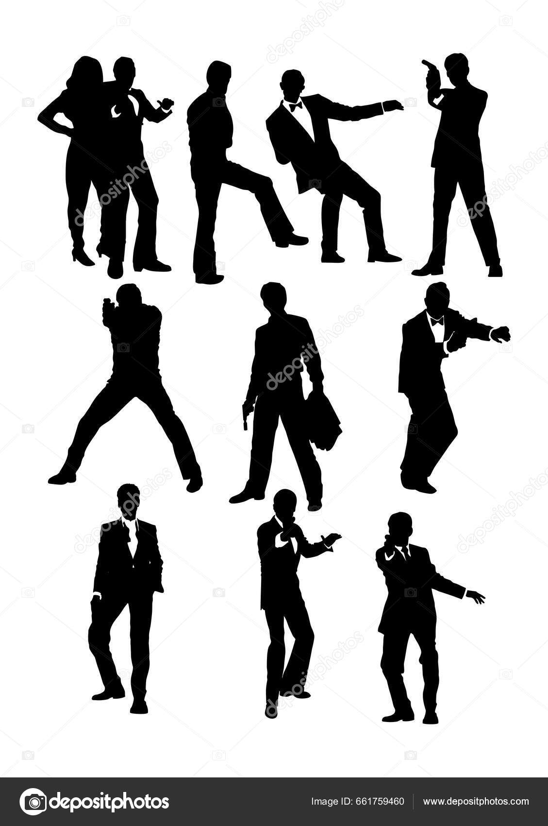 Some Secret Agent Poses Stock Vector by ©DesignPicsInc 661759460 Some Secret Agent Poses Stock Vector by ©DesignPicsInc 661759460