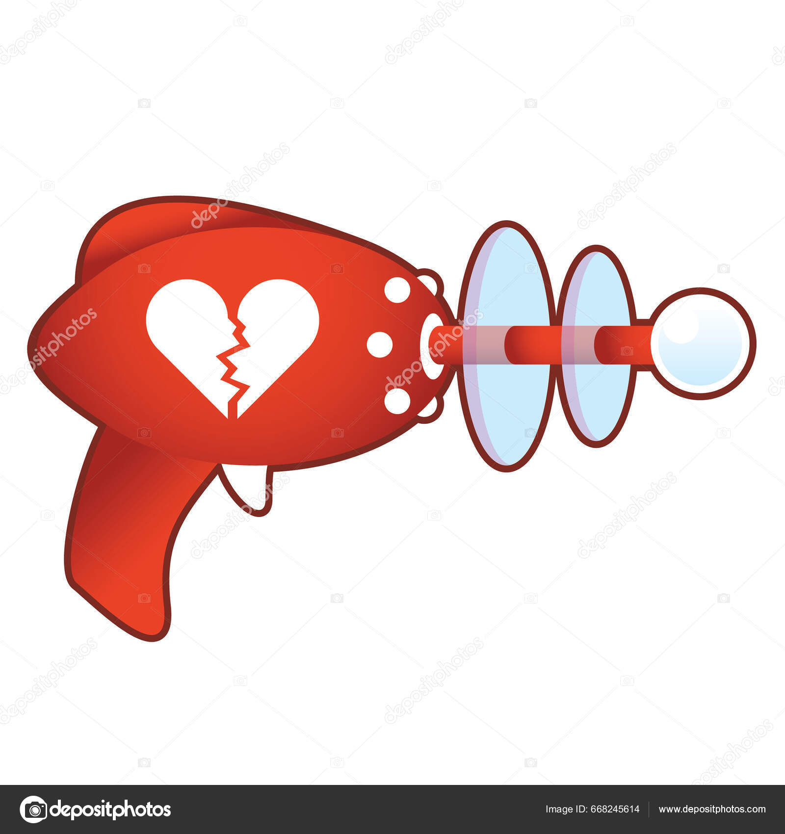 Cosmic Gun Vector Illustration Stock Vector by ©DesignPicsInc 668245614