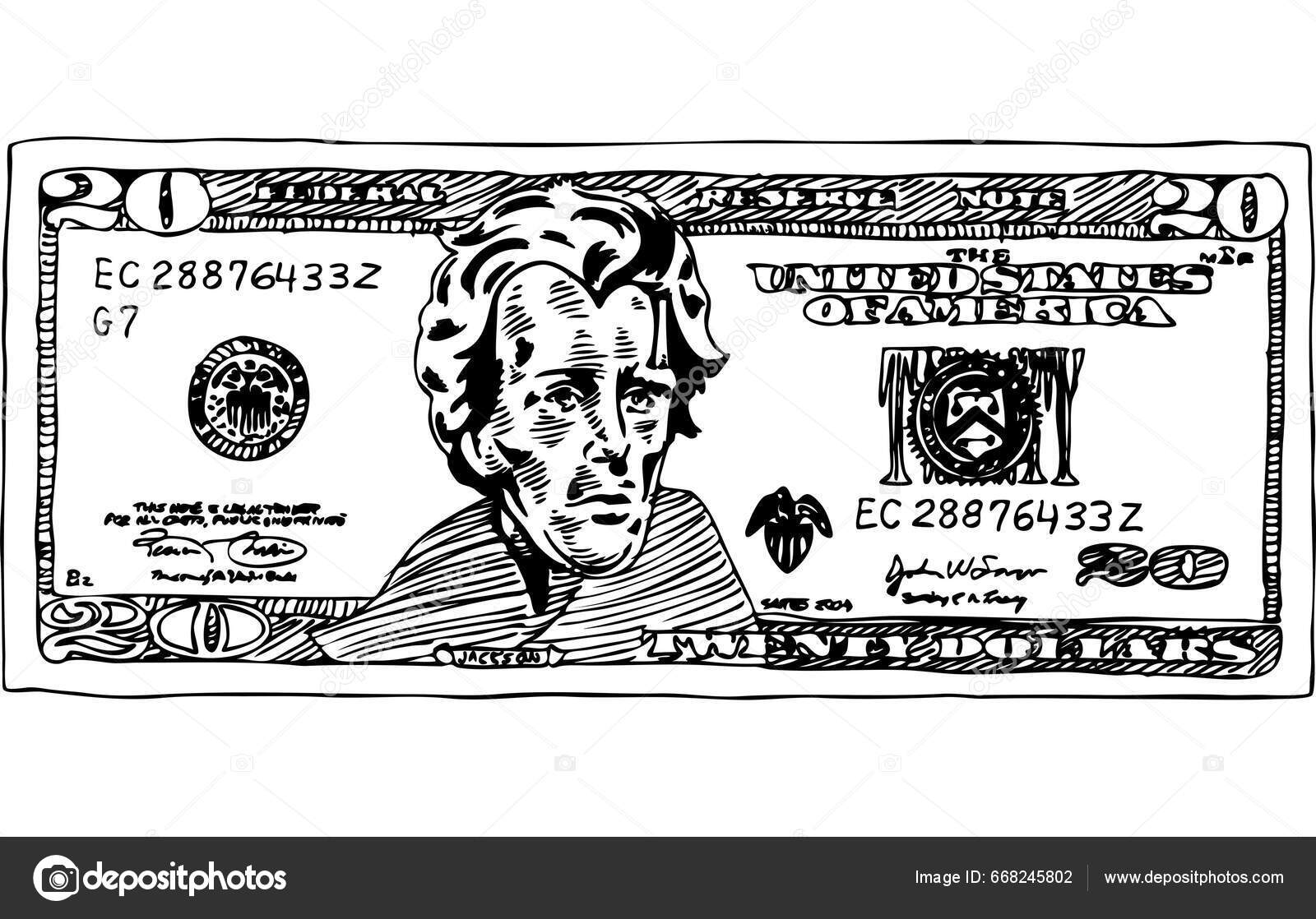Money Bill Vector Illustration Stock Vector by ©DesignPicsInc 668245802