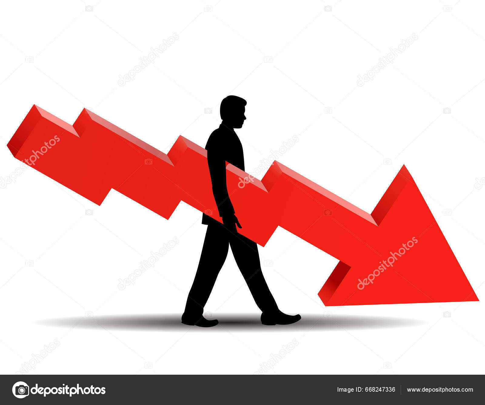 Businessman Arrow Vector Illustration Stock Vector by ©DesignPicsInc ...
