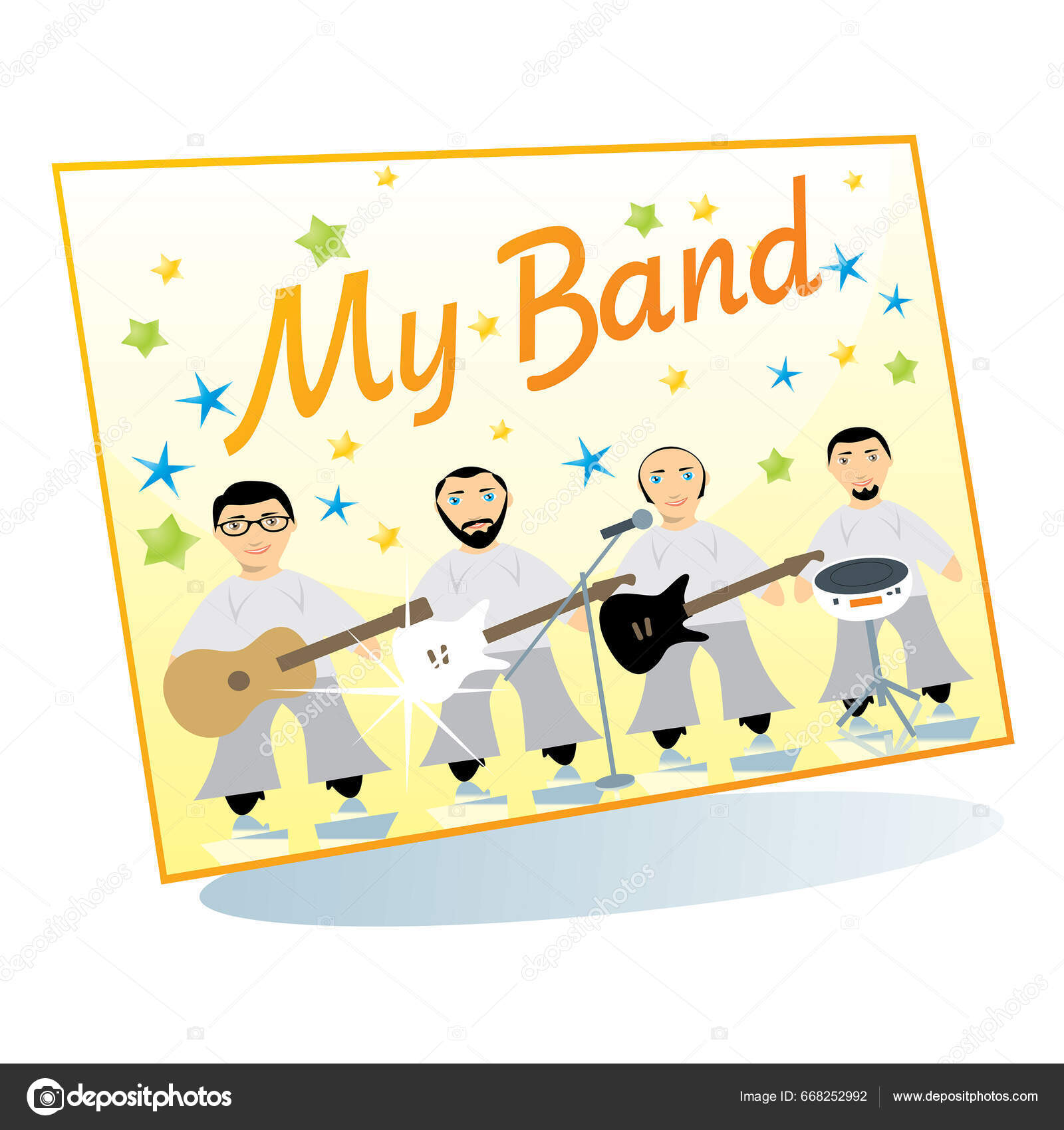 Band Musicians Band Vector Illustration Stock Vector by ©DesignPicsInc ...