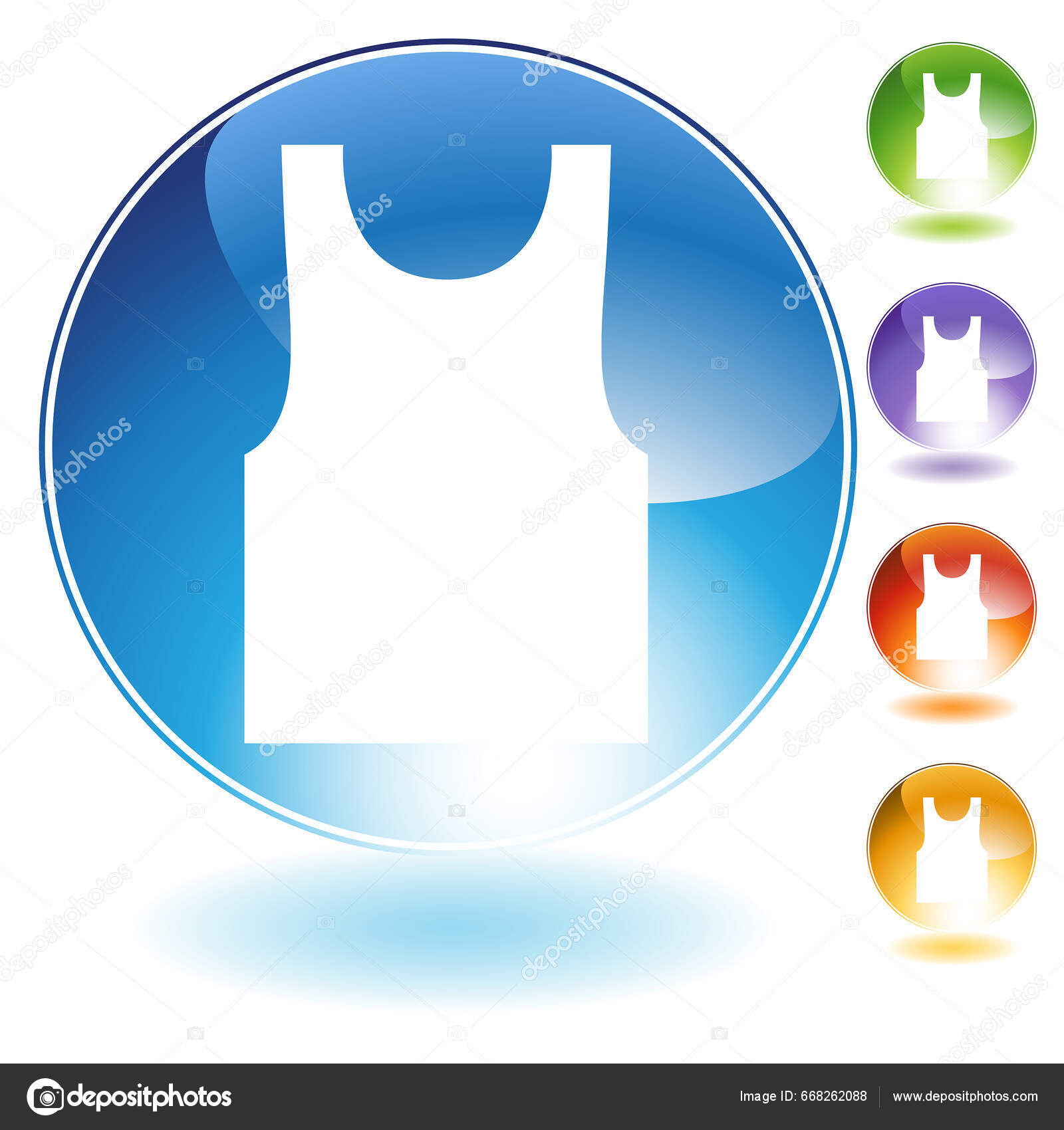 Vest Icons Vector Illustration Stock Vector by ©DesignPicsInc 668262088