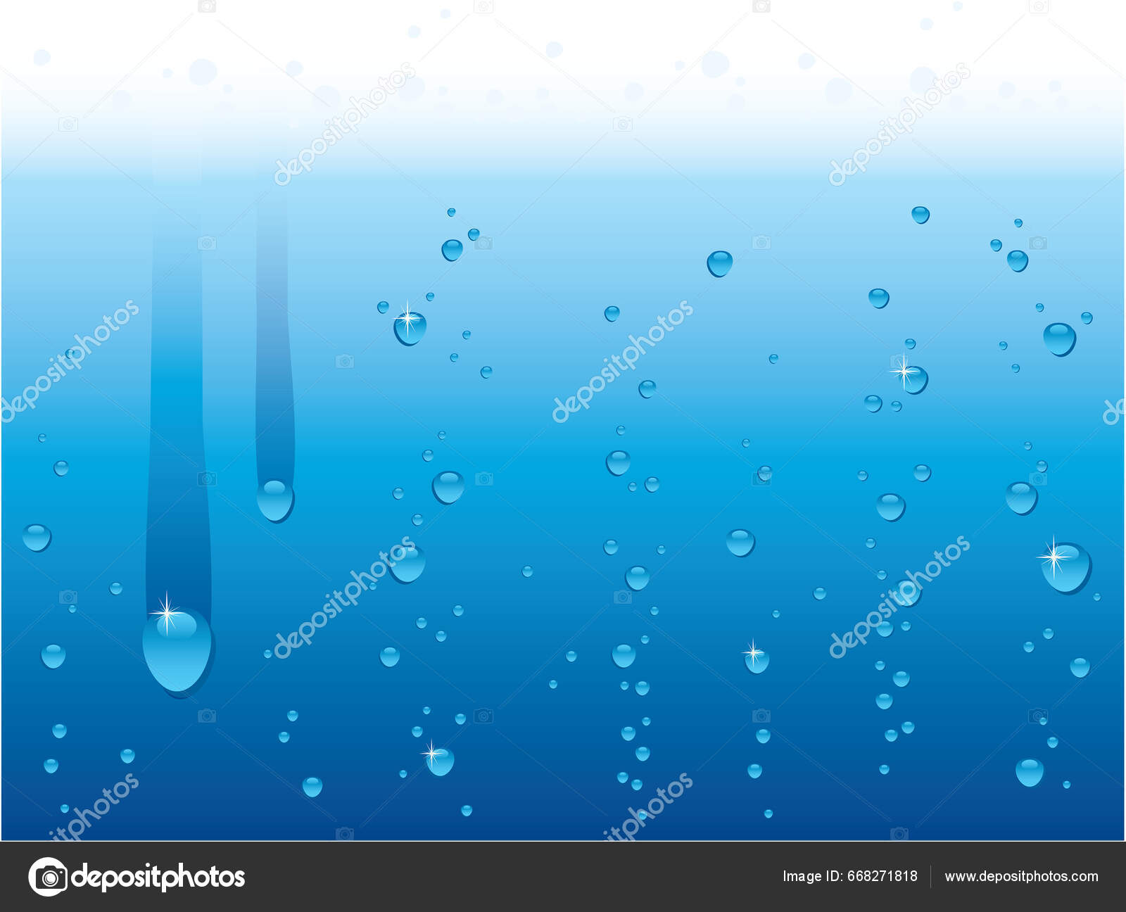 Water Drops Background Water Vector Illustration Stock Vector by ...