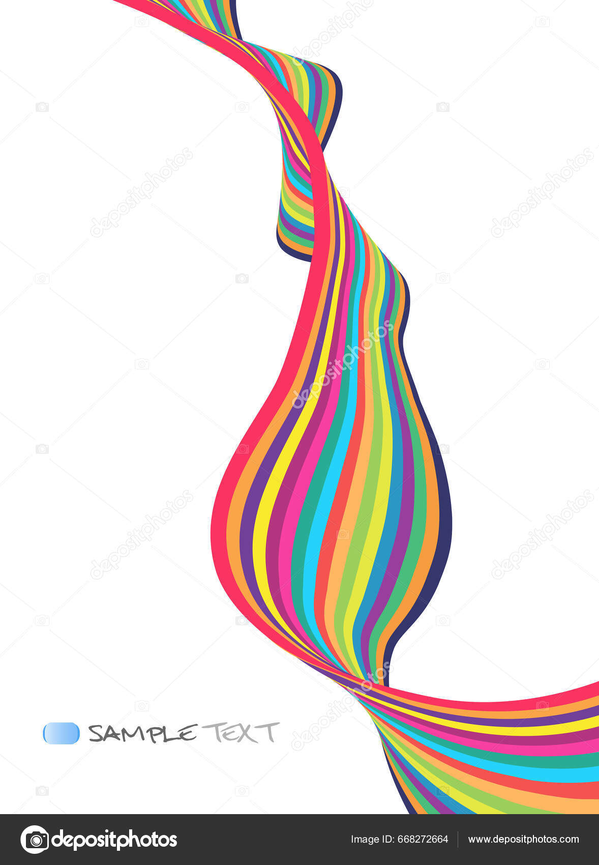 Colorful Rainbow Background Place Text Stock Vector by ©DesignPicsInc ...