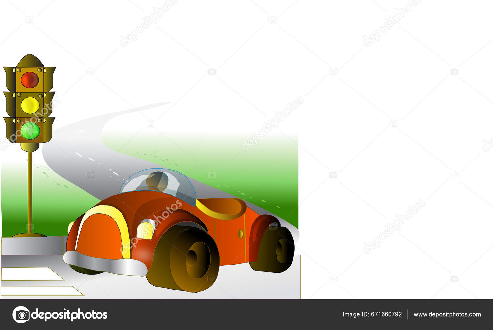 Car Road Sign Stock Vector by ©DesignPicsInc 671660792