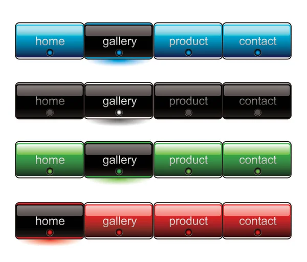 Set Web Buttons Vector Illustration Stock Vector by ©DesignPicsInc ...