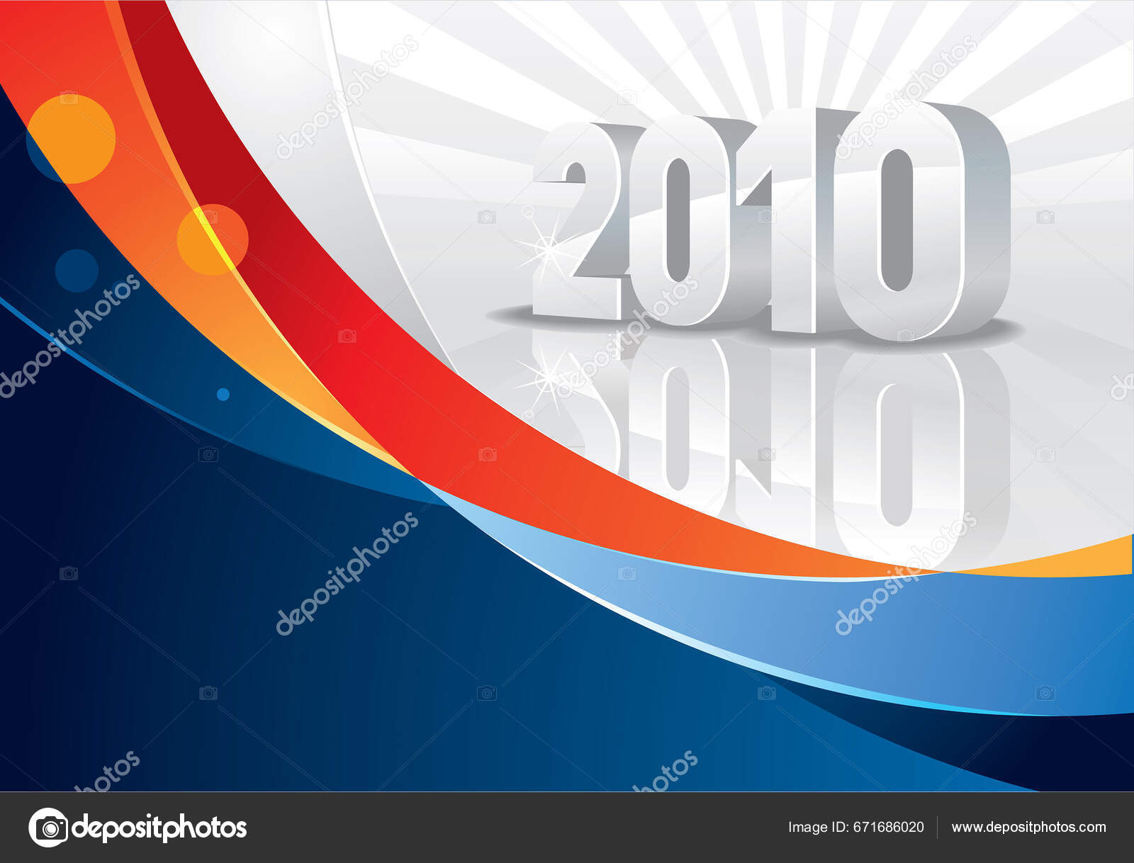 Happy New Year Vector Background 2010 Stock Vector by ©DesignPicsInc ...