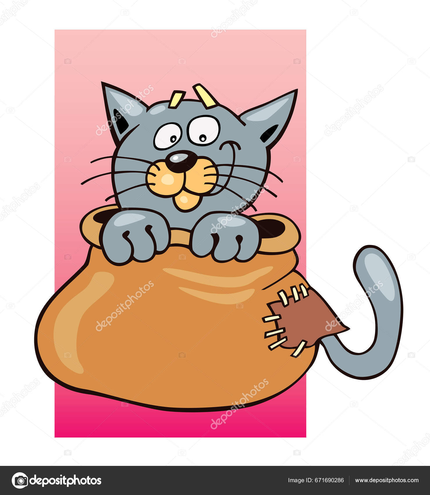 Cat Bag Cartoon Stock Vector by ©DesignPicsInc 671690286