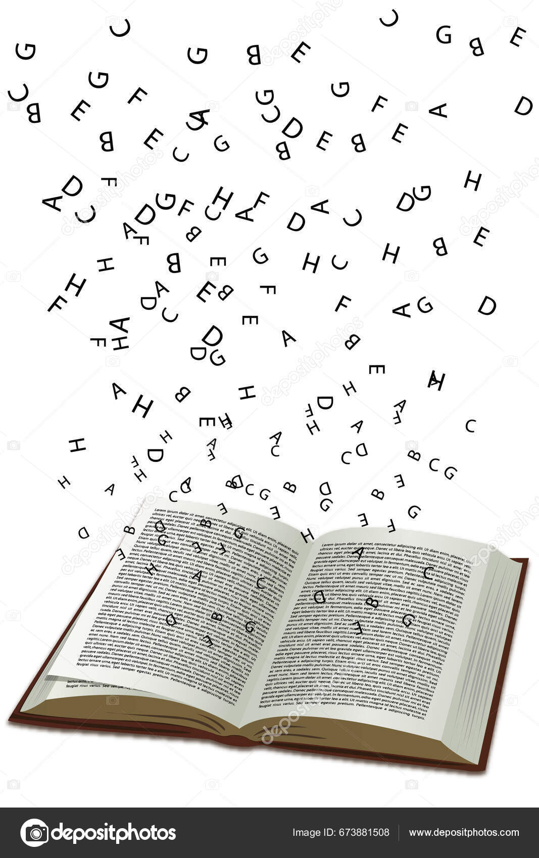 Open Book Flying Letters Stock Vector by ©DesignPicsInc 673881508 Open Book Flying Letters Stock Vector by ©DesignPicsInc 673881508