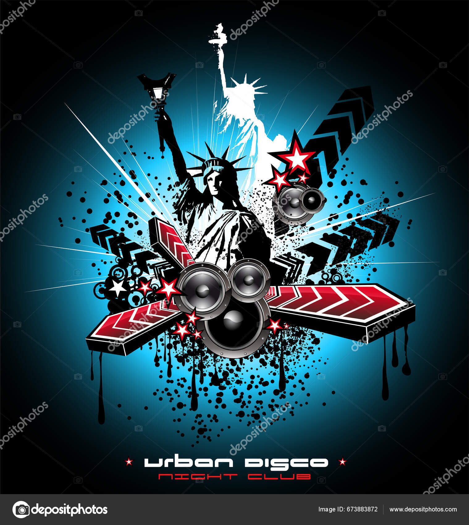 Vector Music Party Poster Stock Vector by ©DesignPicsInc 673883872