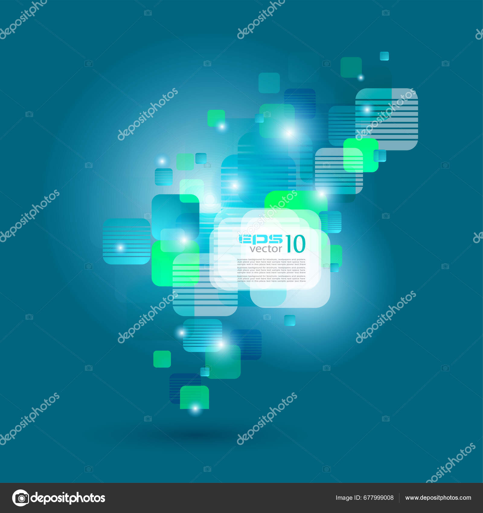 Vector Illustration Abstract Technology Background Stock Vector by ...