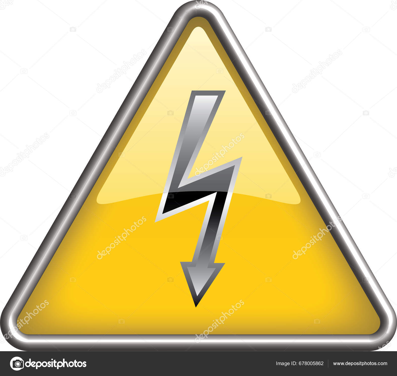 Ikon Simbol Tegangan Tinggi Vektor Stok oleh ©DesignPicsInc 678005862