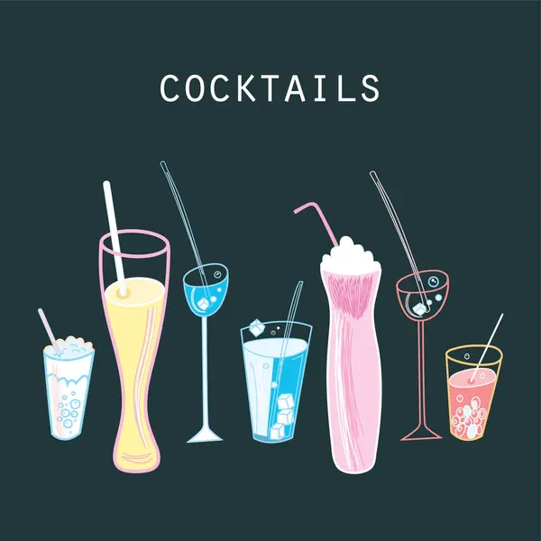 100,000 Fondo cocteles Vector Images | Depositphotos