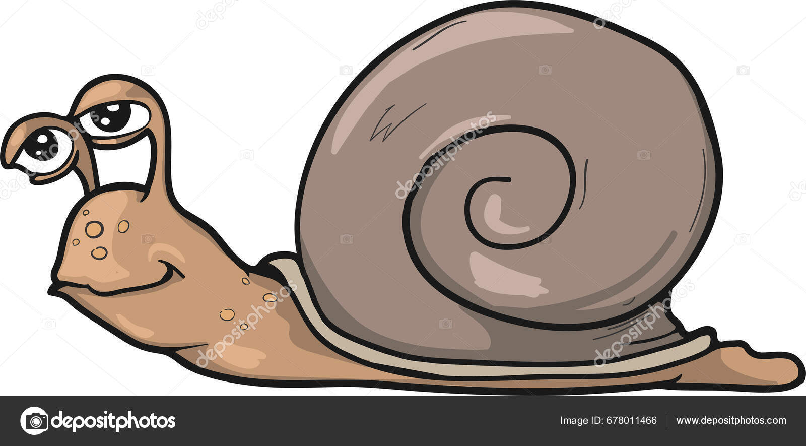 Cartoon Snail Isolated White Background Stock Vector by ©DesignPicsInc ...