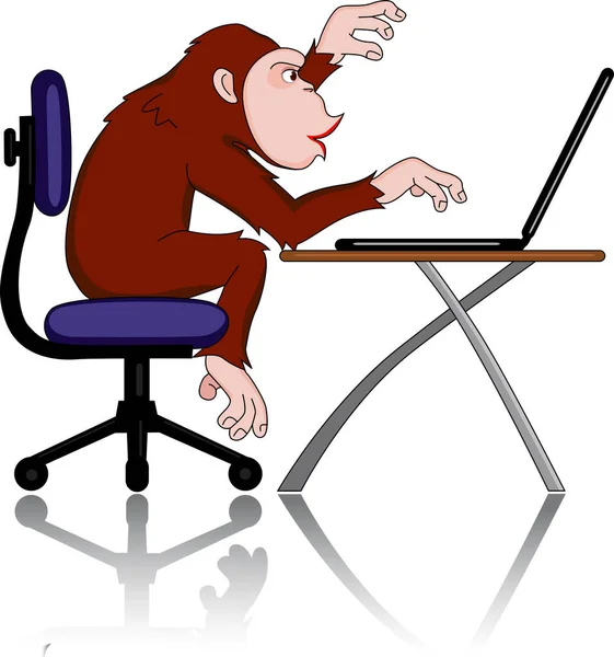 9,032,664 Monkey at computer Vector Images | Depositphotos