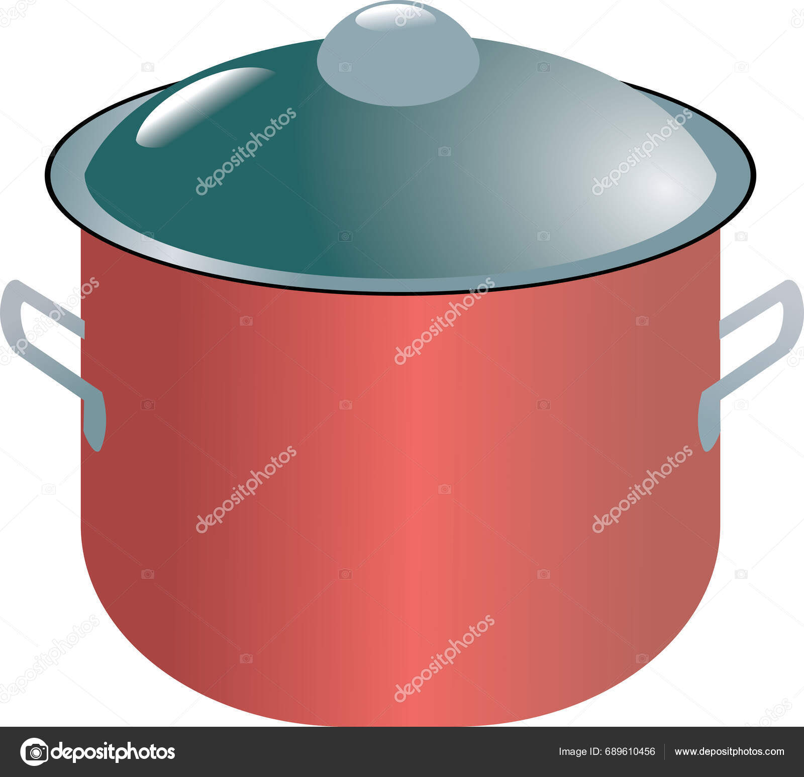 Desenho Animado Pote Ilustração Fundo Branco Vetor de stock de ...