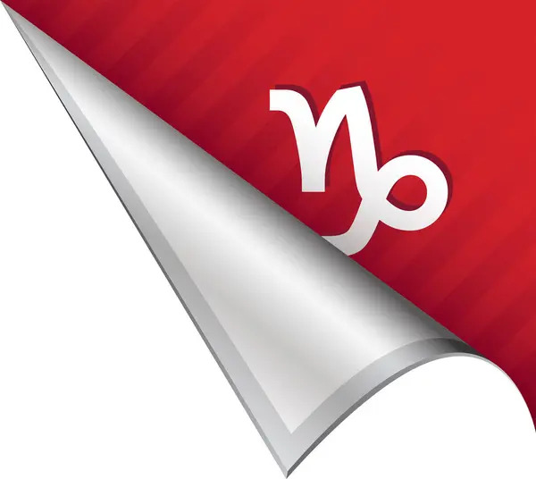 Zodiac Sign Red White Background Stock Vector by ©DesignPicsInc 689613300