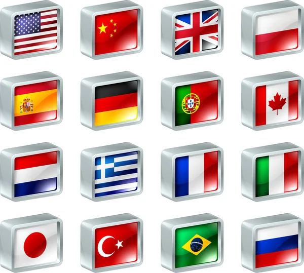 World Flags Icon Set Vector Illustration Stock Vector by ©DesignPicsInc ...