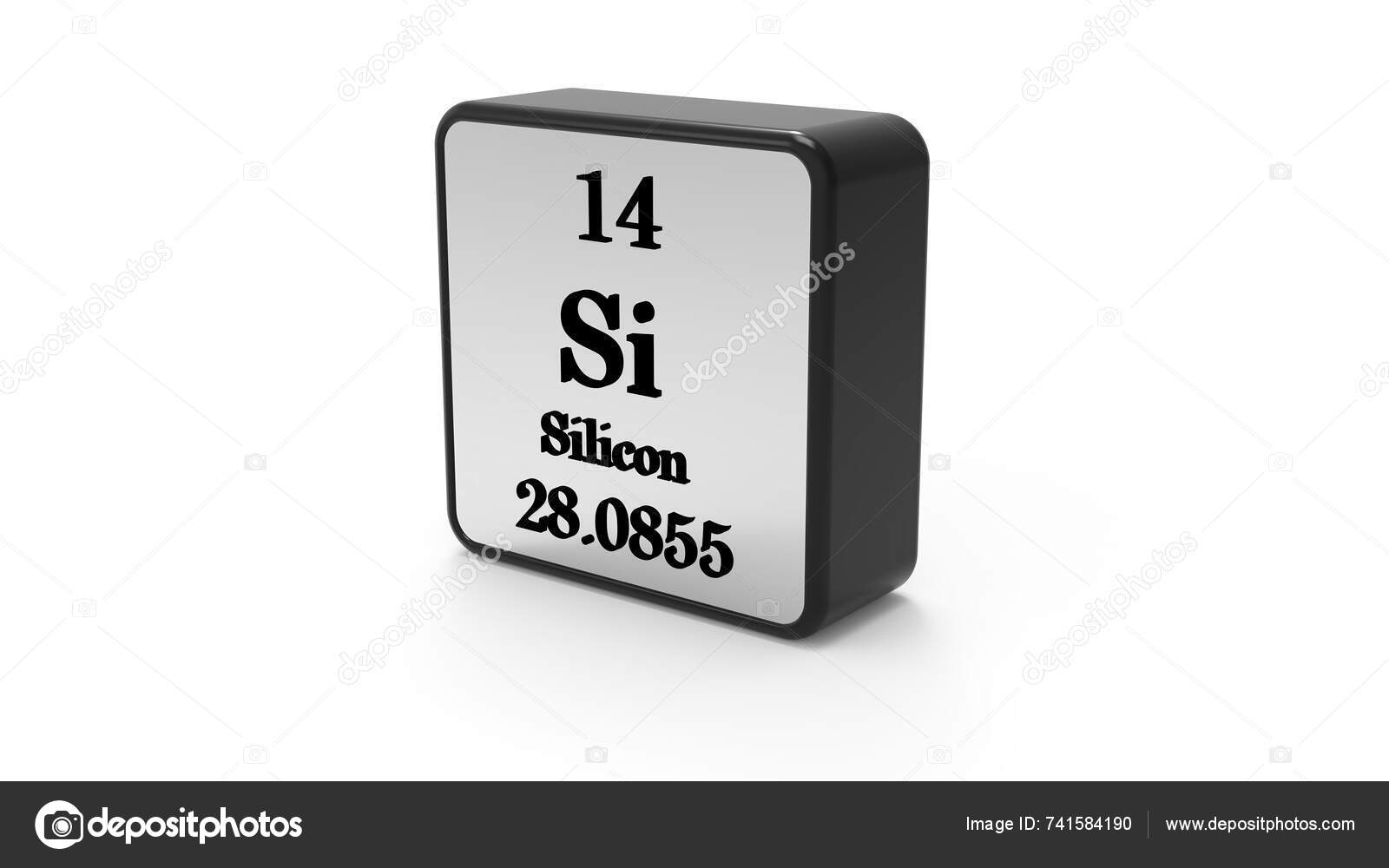 Silicon Element Sign Stock Image One Set Elements Periodic Table ...