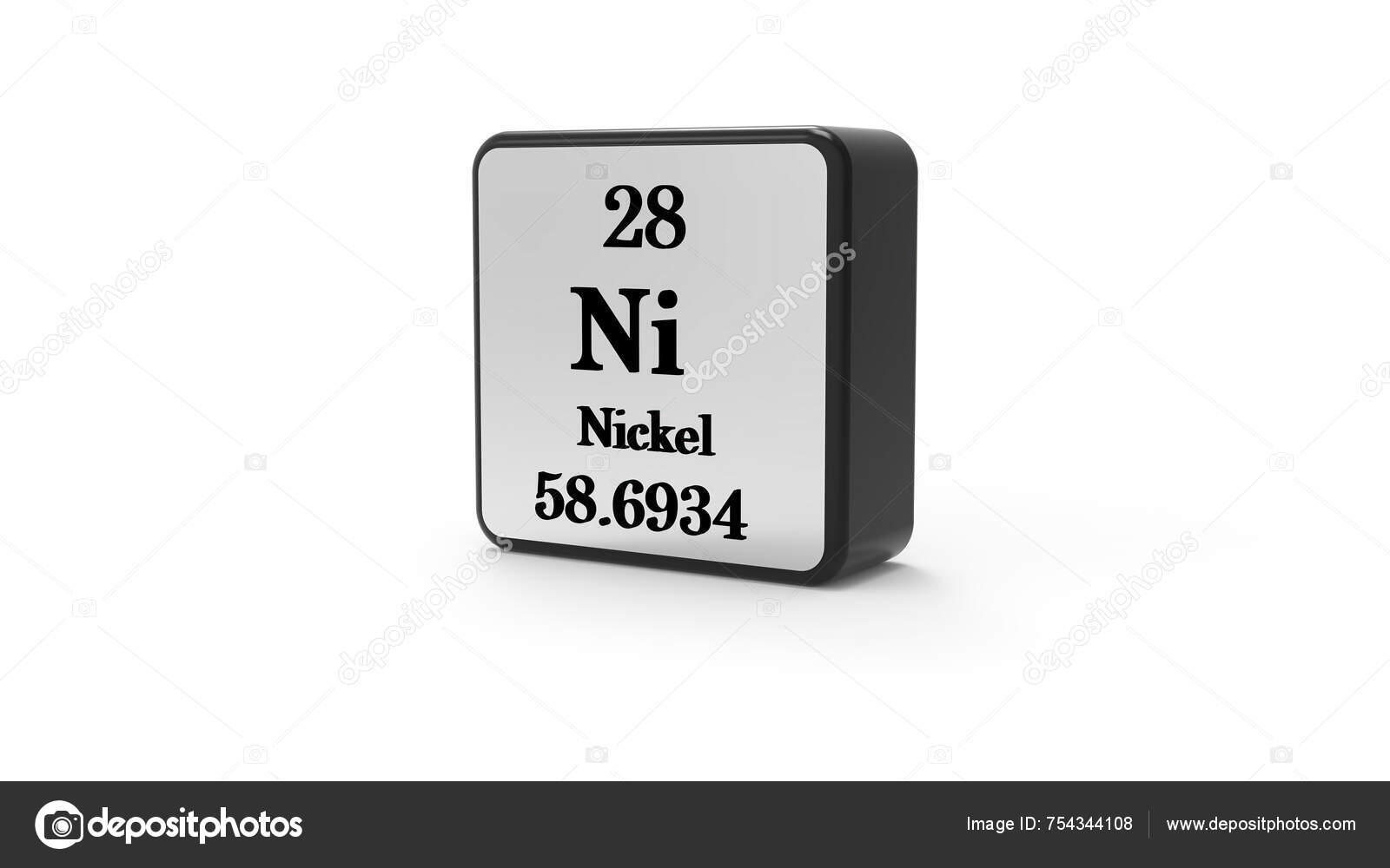 Simbolo Della Tavola Periodica Del Nichel