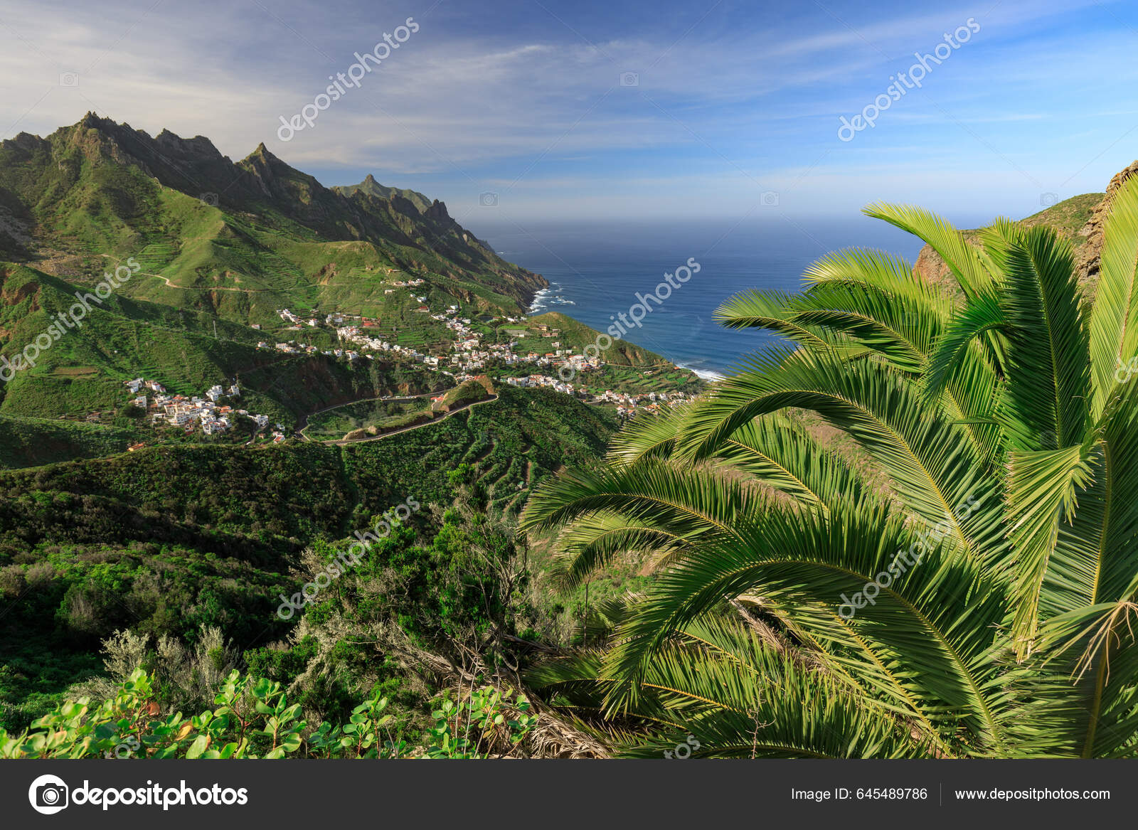 Panoramic View Azanos Taganana Mirador Risco Amo — Stock Photo © sashk0 ...