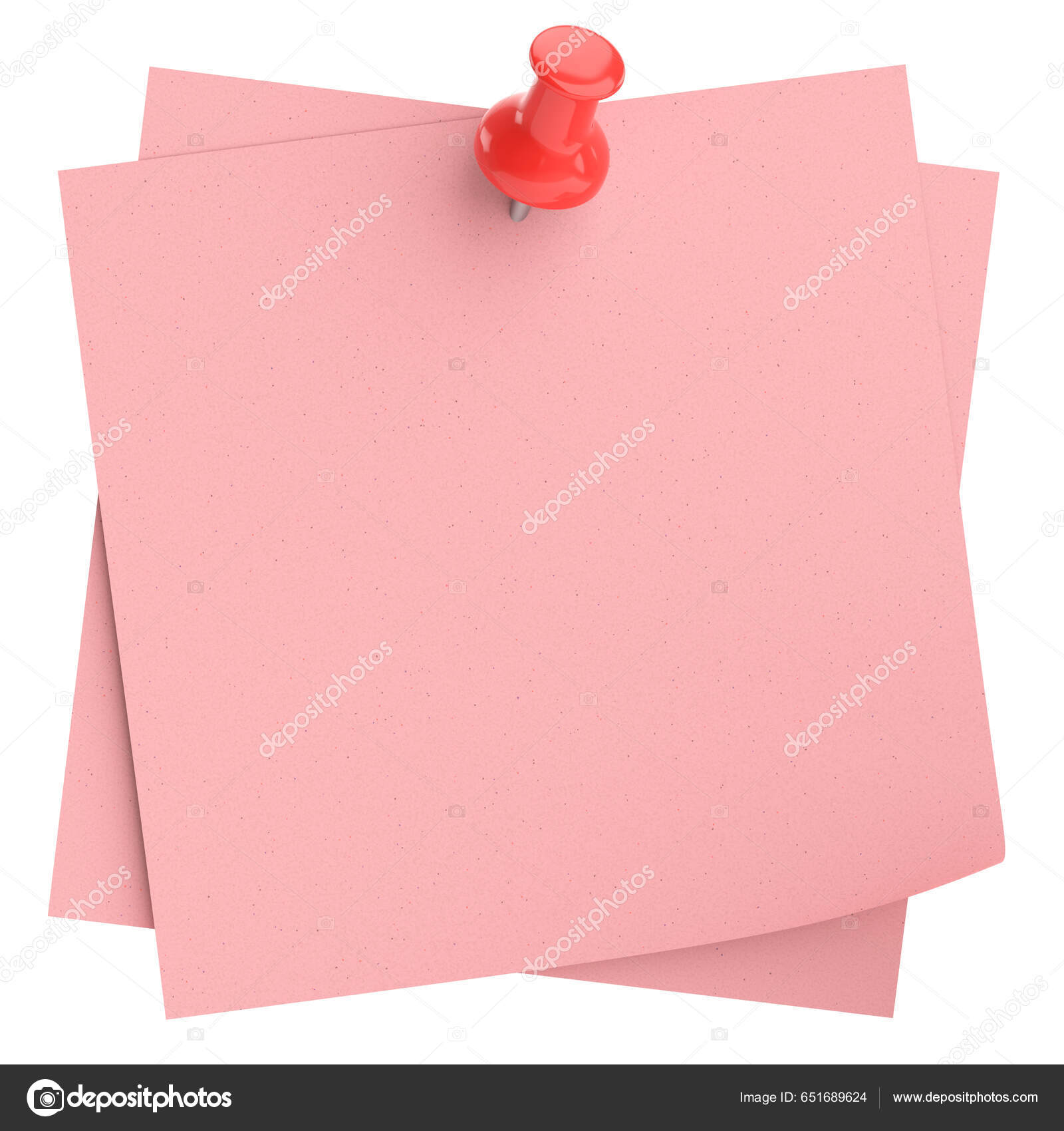 Note Paper Push Pin Illustration — Stock Photo © dekzer007 #651689624