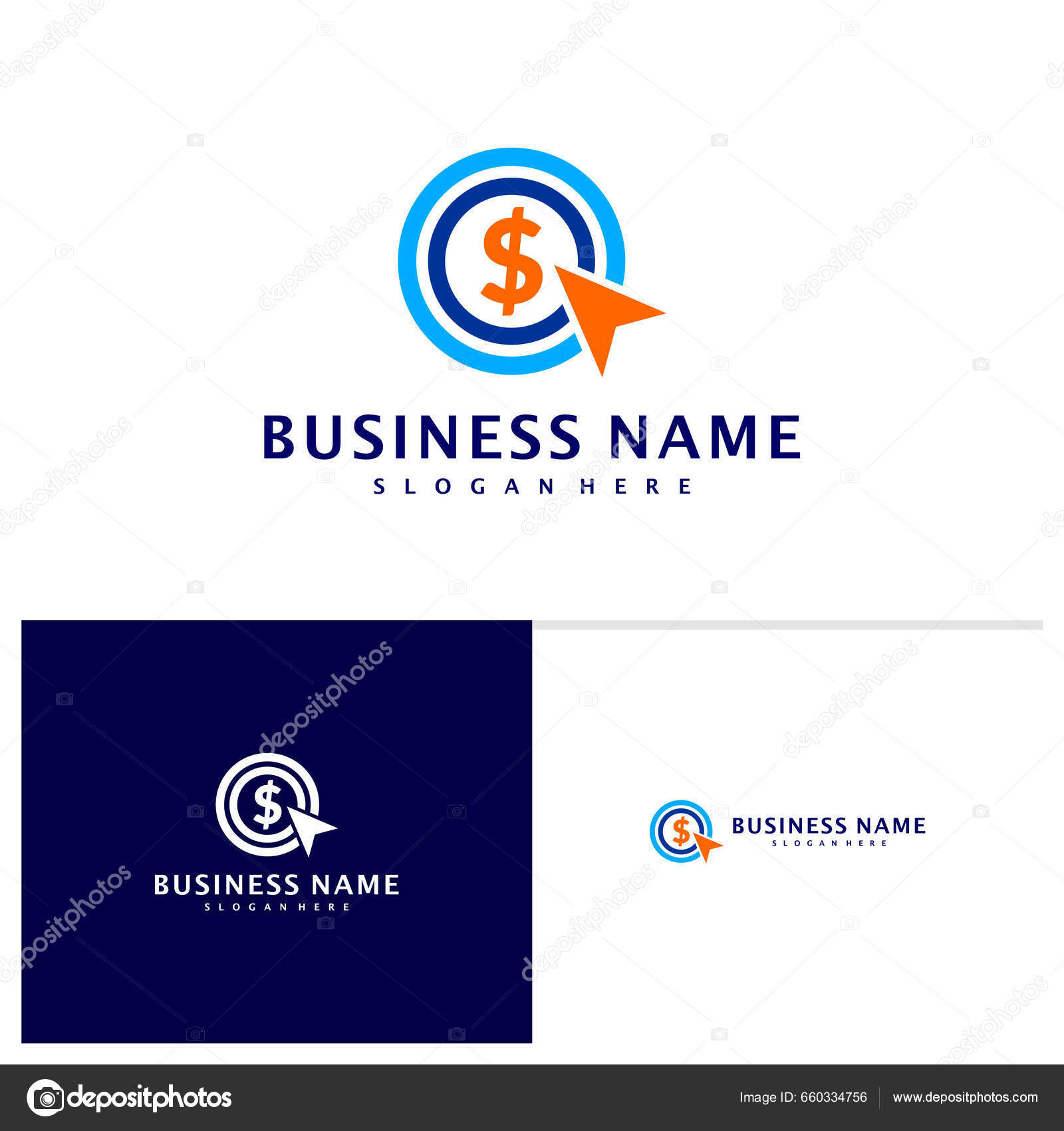 Touch Money Logo Design Concept Vector Plantilla Logotipo Moneda Línea ...