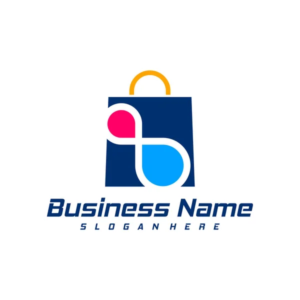 Letra Shop Logo Design Vector Concepto Plantilla Diseño Logotipo Lujo ...