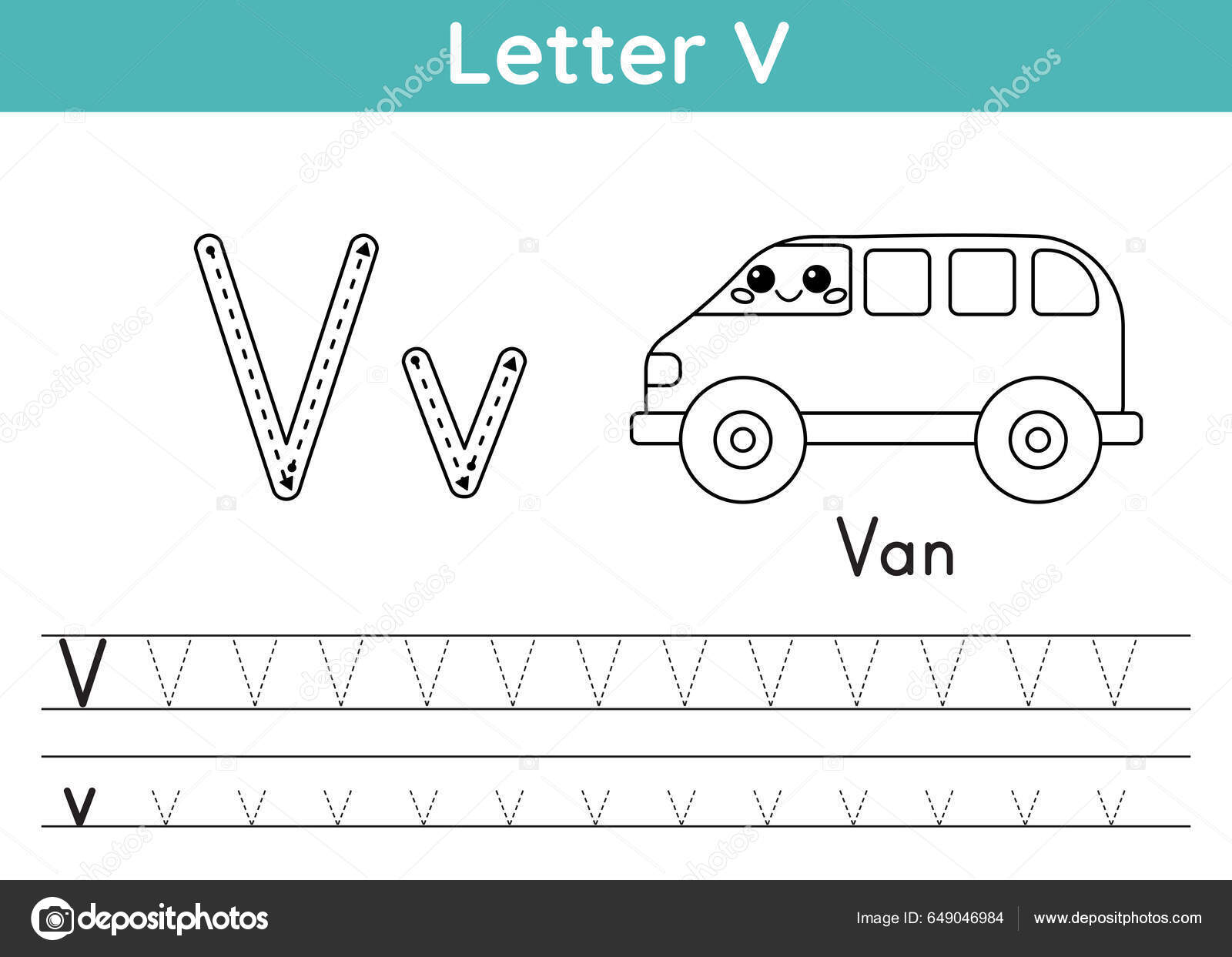 Alphabet Abc Exercise Coloring Page Trace Letter Vocabulary Coloring ...