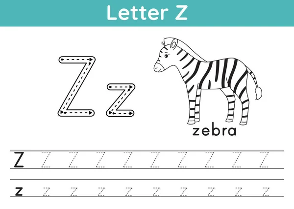 Alphabet Abc Exercise Coloring Page Trace Letter Vocabulary Coloring ...