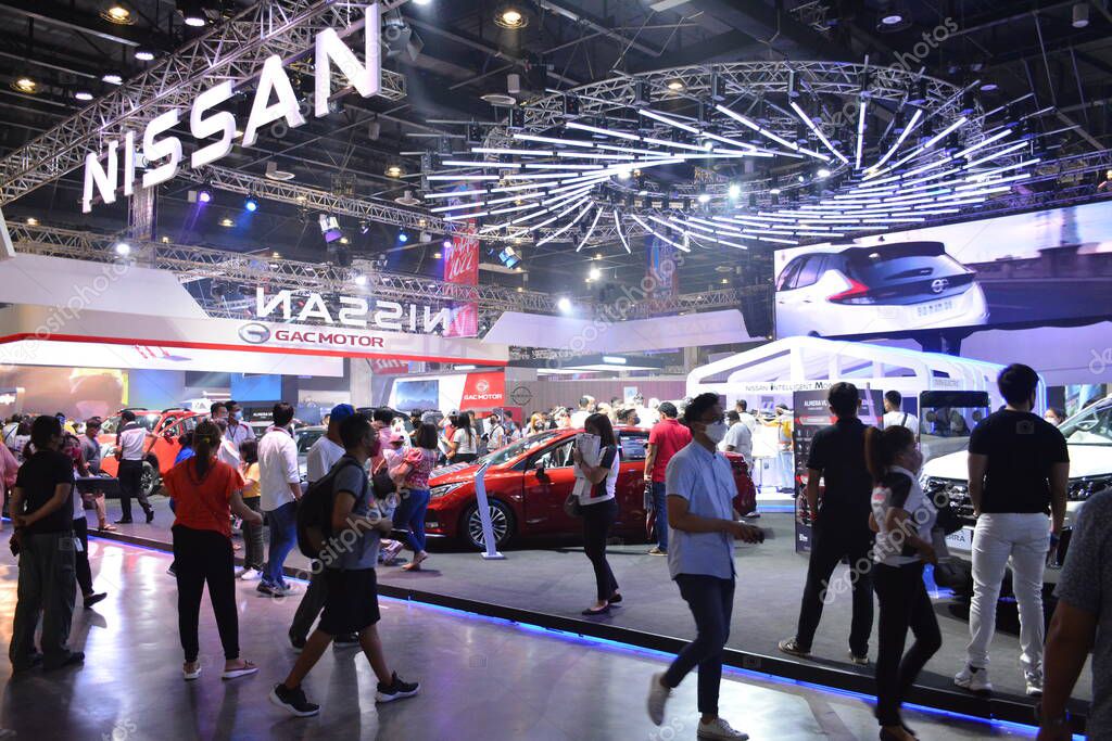 PASAY, PH - APR. 10 - Nissan display set up at Manila International ...