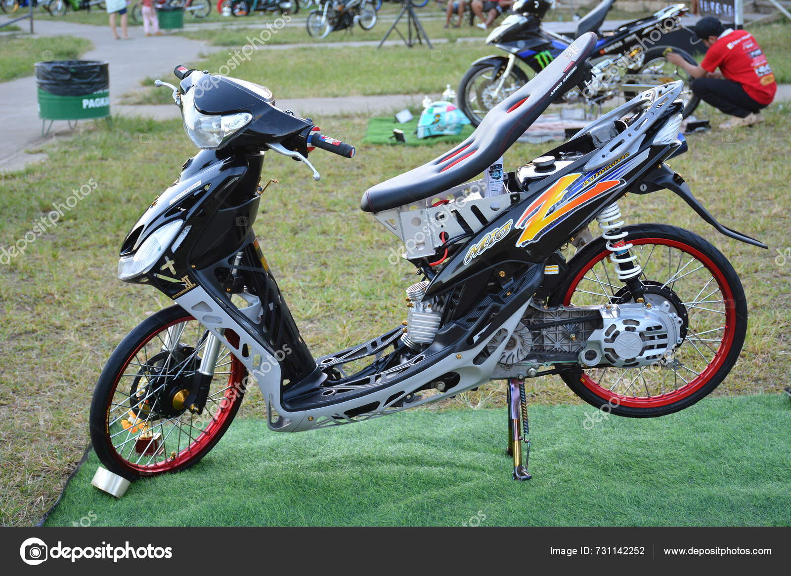 Marikina May Yamaha Mio Vip Car Show May 2024 Marikina — Stock ...