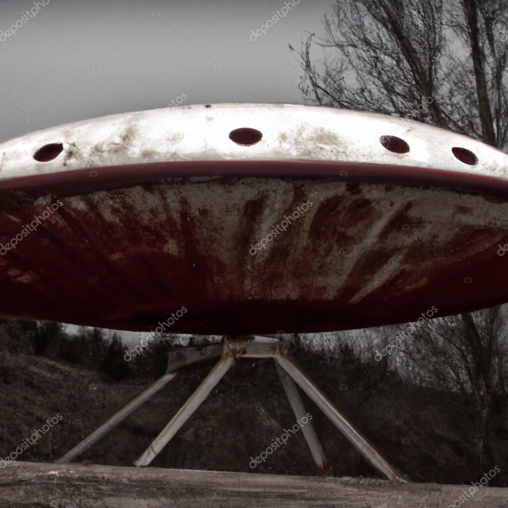 Objeto volador no identificado OVNI. un movimiento visualmente ...