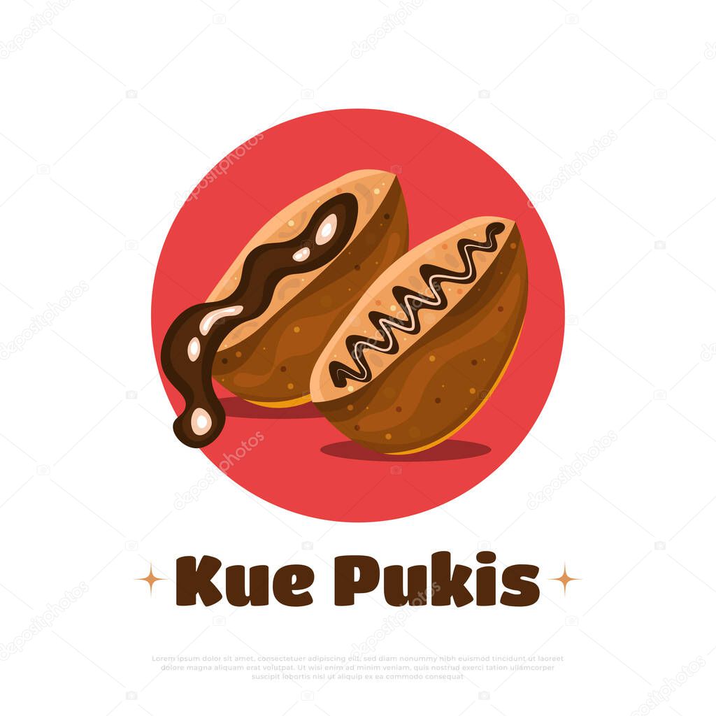 Ilustración de Kue Pukis, Pastel tradicional indonesia. Kue Pancong ...