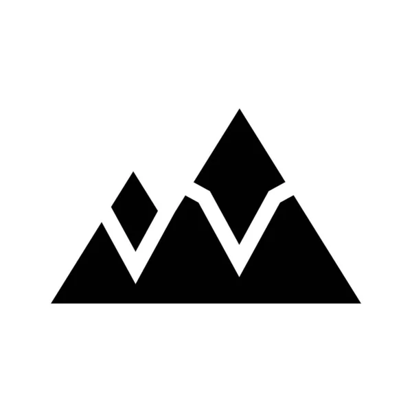 Mountain Rock Vertex Icon Sign Isolated White Background Vector Eps ...