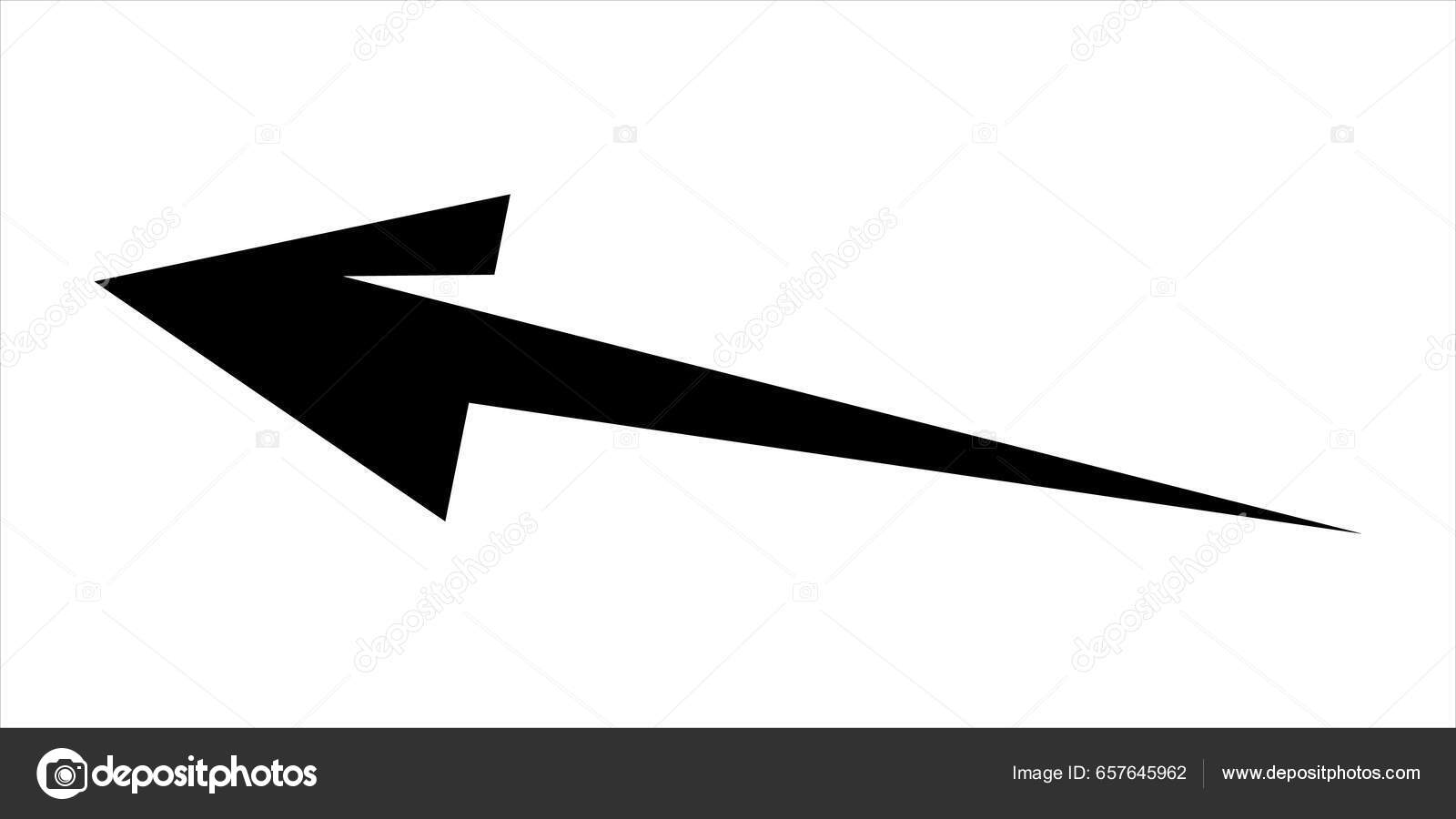 Ikon Tanda Panah Logo Panah Hitam Modern Vektor Diisolasi Pada Vektor Stok oleh ©Maximlacrimart ...