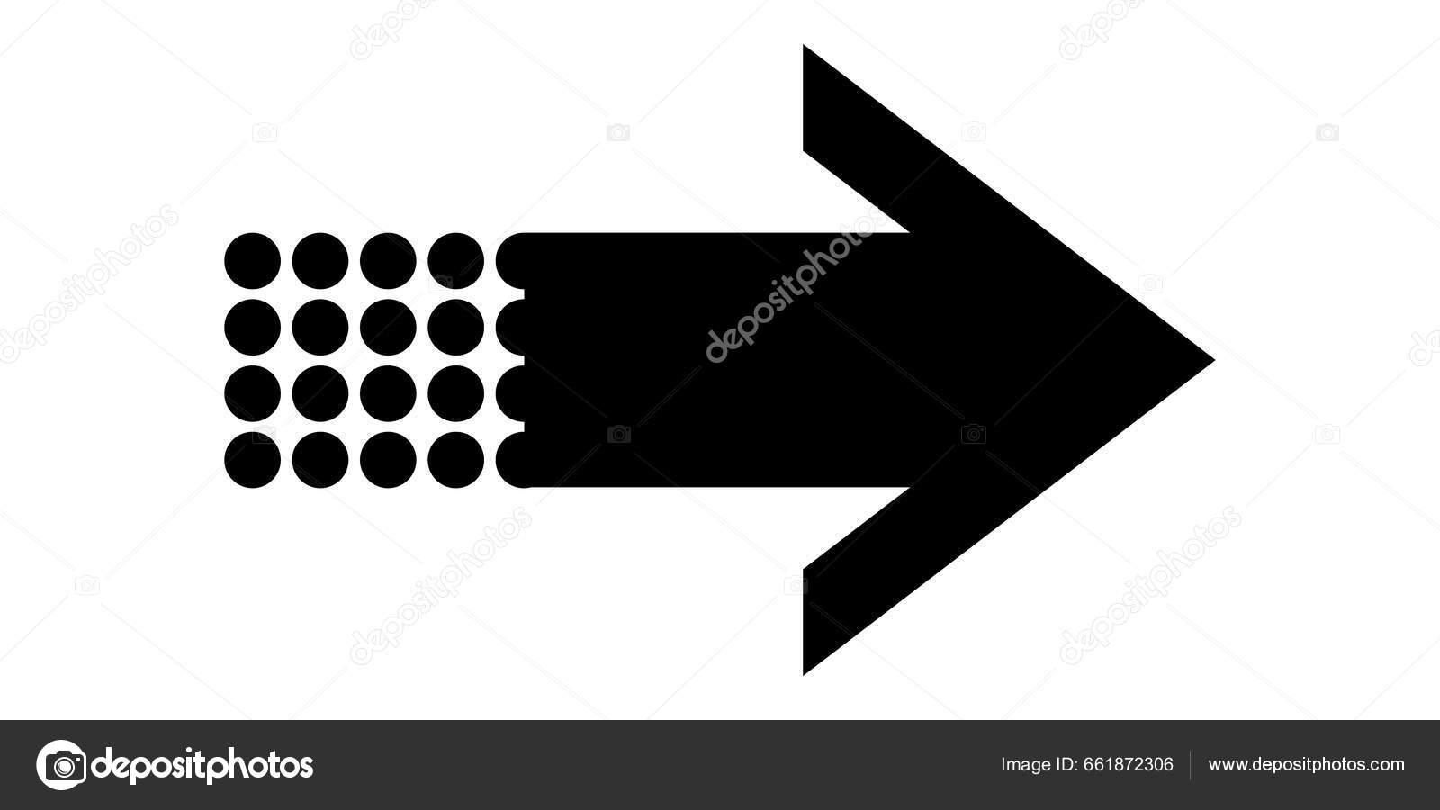 Icono De Flecha Negra