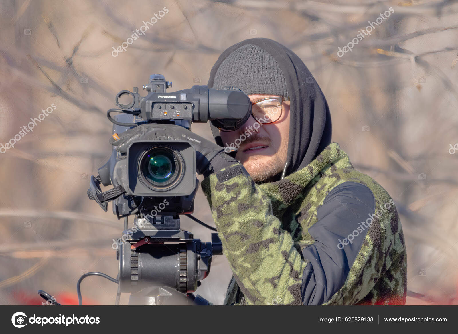 Nov 2022 Calgary Alberta Canada Front View Panasonic P2Hd Camera ...