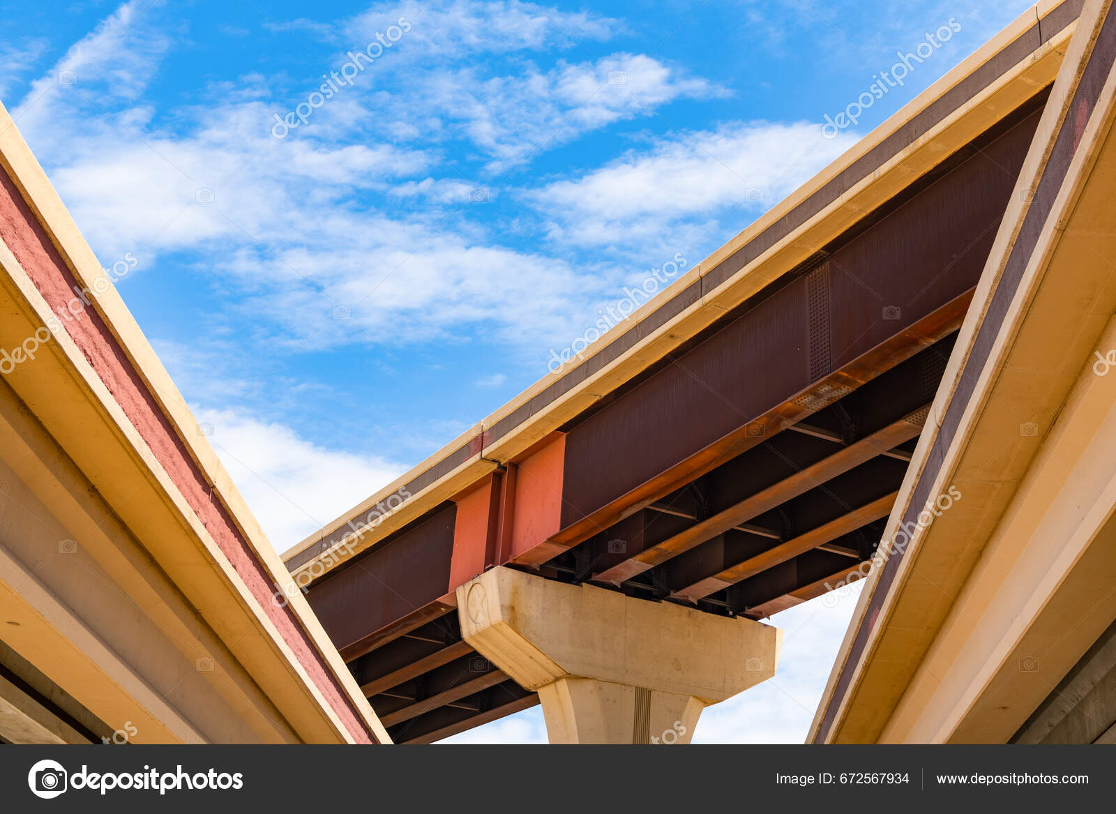 Bridge Overpass Highway Structural Overpass Perspective Overpass ...