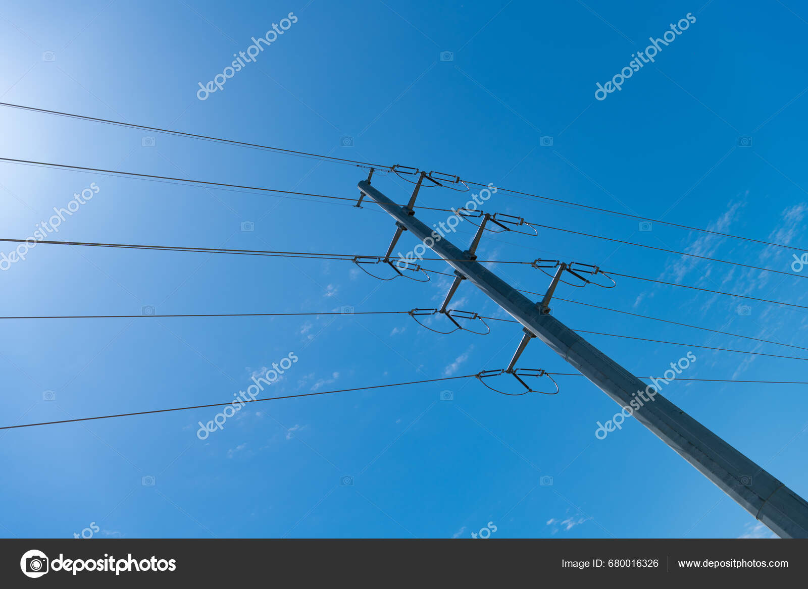 Powerful Substation Electricity Provider Powering Pylon Utility ...