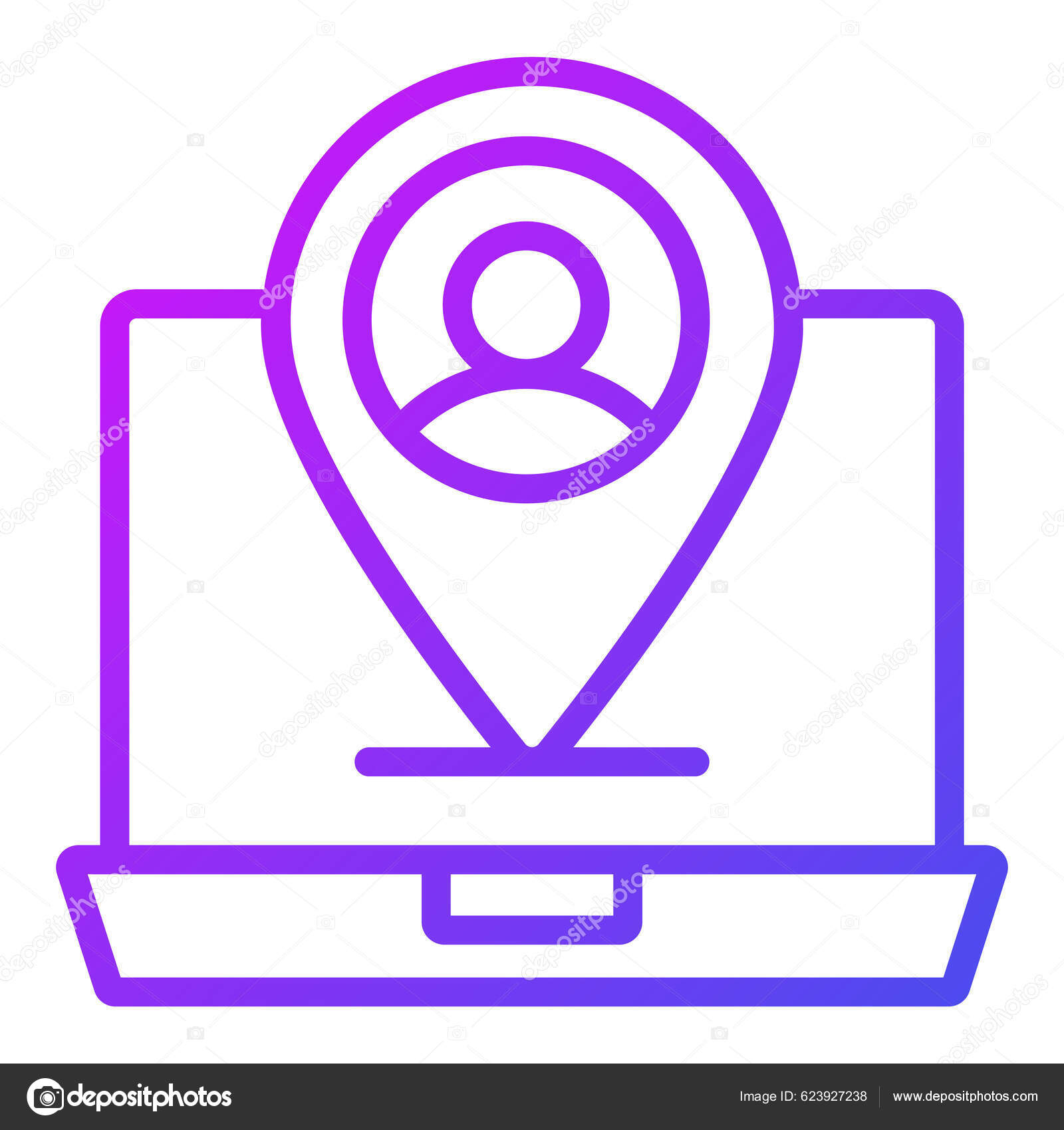 User Location Icon User Interface Vector Illustration Simple Vector ...