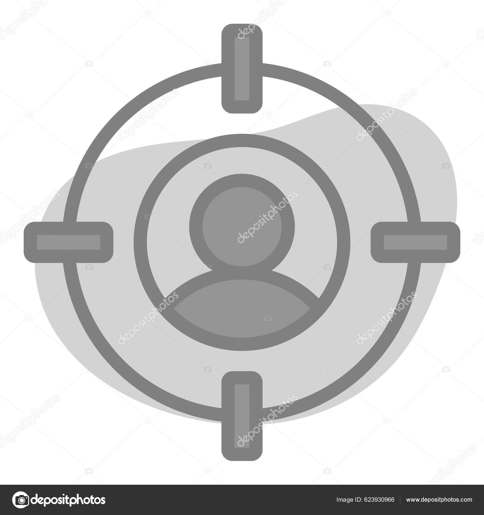 Target User Icon User Interface Vector Illustration Simple Vector Sign ... Target User Icon User Interface Vector Illustration Simple Vector Sign ...