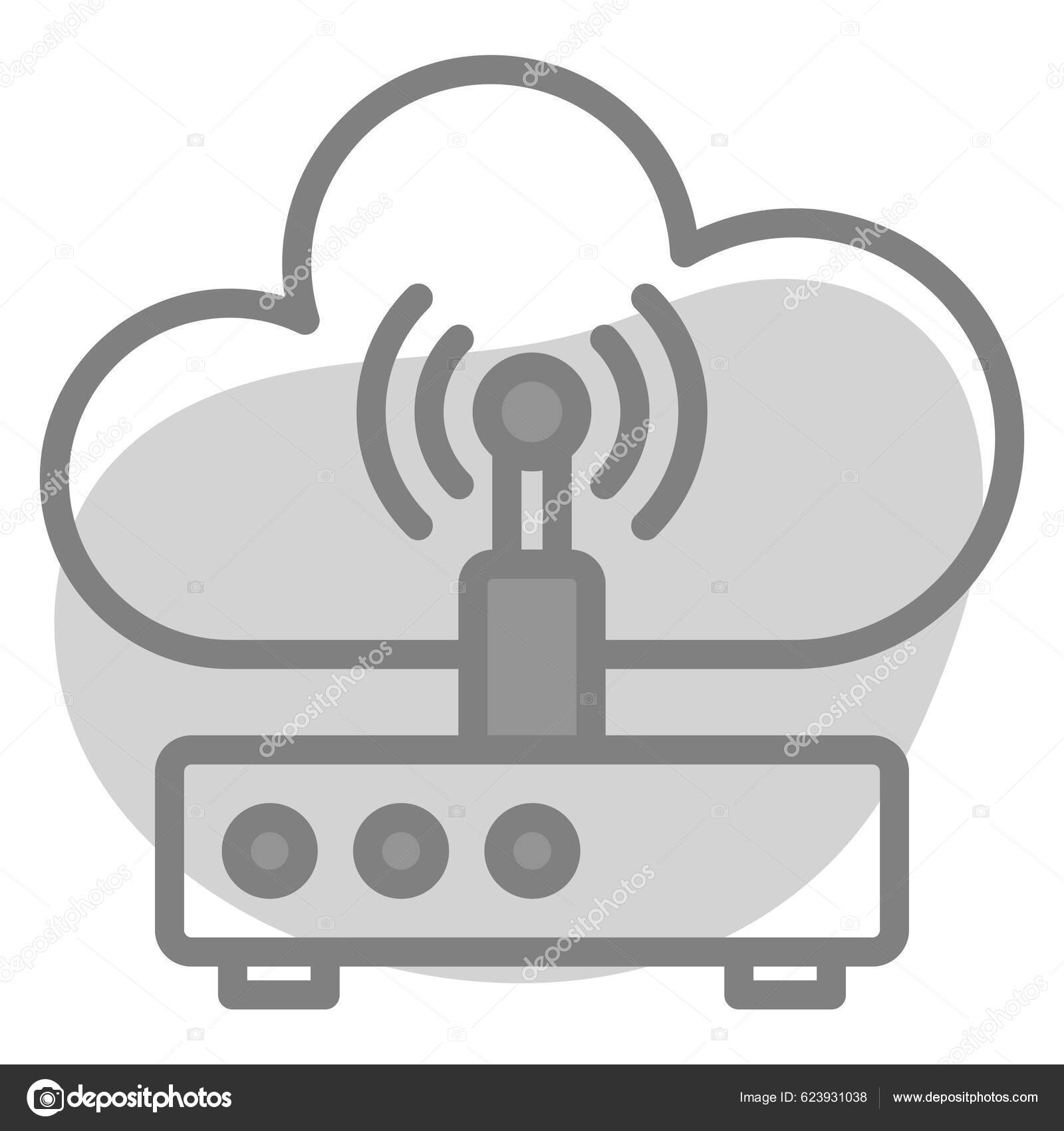Wireless Network Icon User Interface Vector Illustration Simple Vector ...